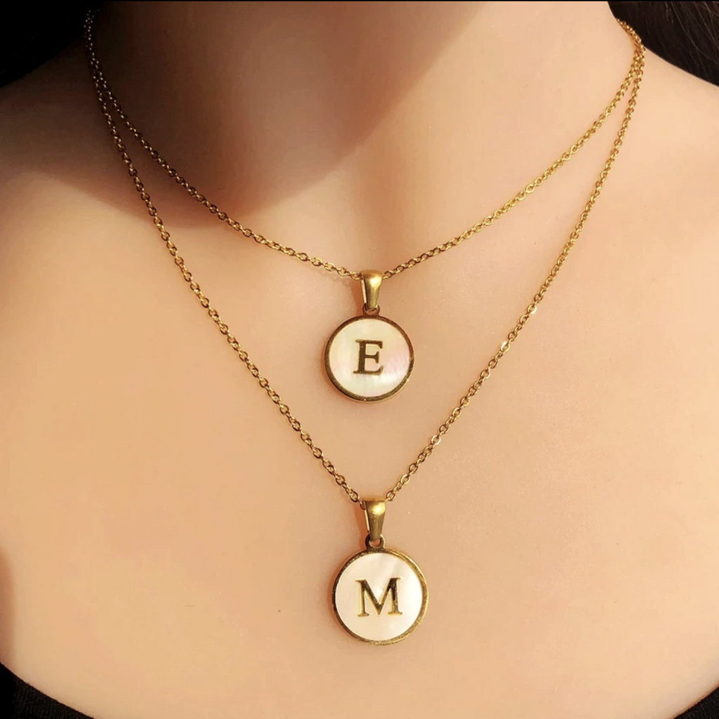Shell Letter Necklace